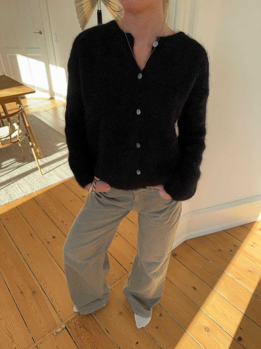 Jamilla mohair cardigan - Sort – Designbysi ApS